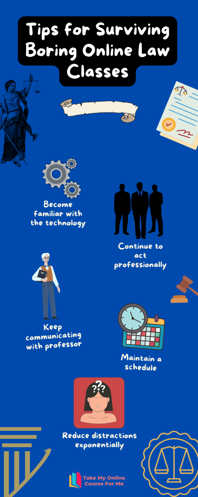 Experts will hep you to do well in your online law class and course